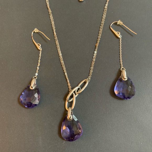 Swarovski | Jewelry | Swarovski Matching Necklace Earrings New | Poshmark